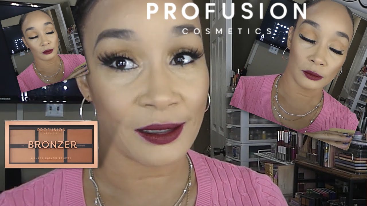Using BRONZER as a NEUTRAL EYESHADOW | PROFUSION BRONZER PALETTE - YouTube