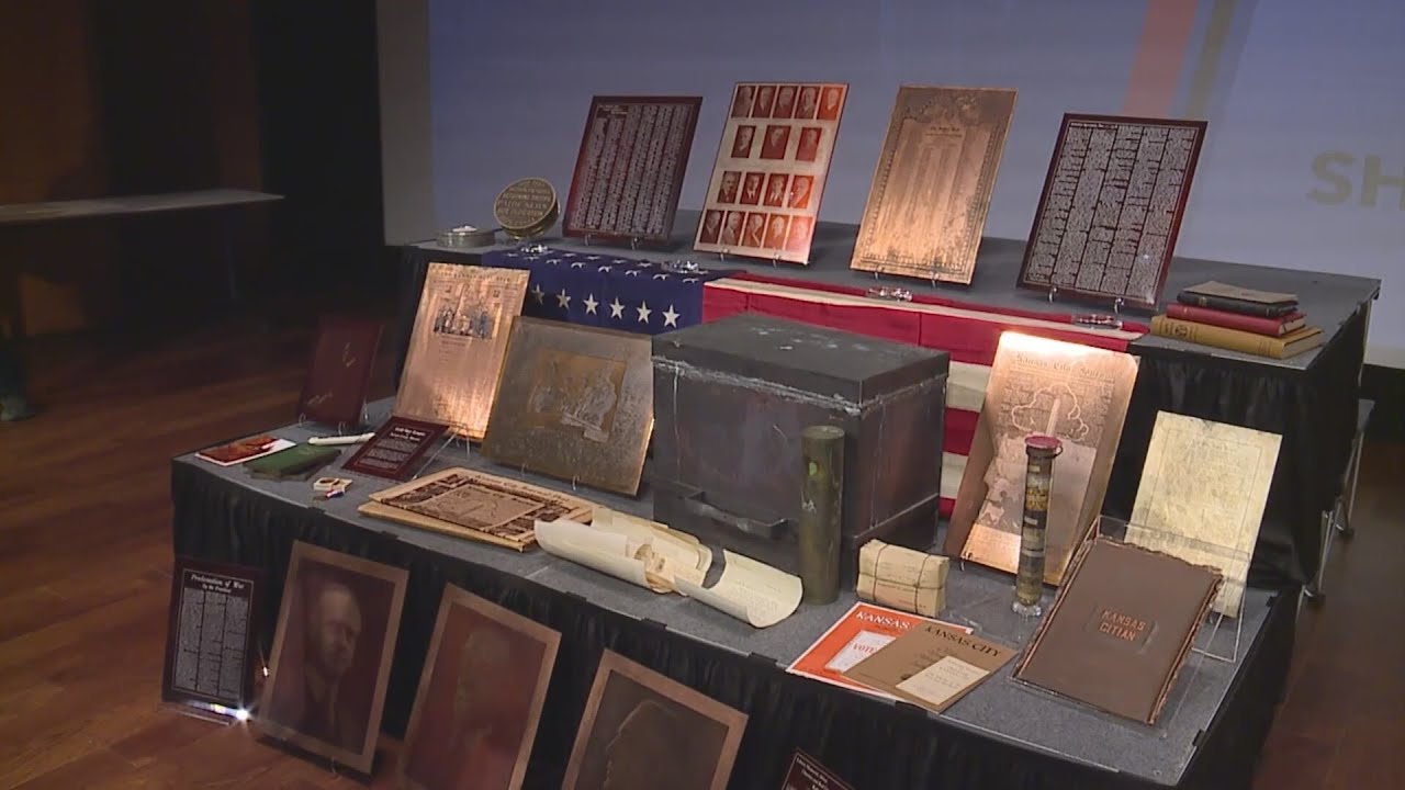 WWI Memorial unveils artifacts from 100-year-old time capsule - YouTube
