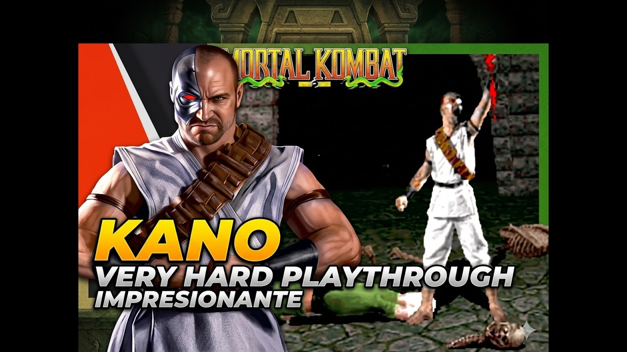 MORTAL KOMBAT ARCADE KANO JUGANDO EN MODO VERY HARD #retro #playthrough ...