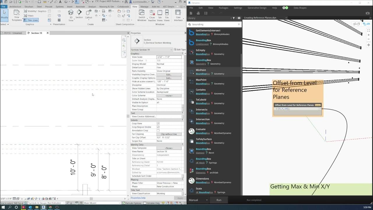 Revit Dynamo Creating Reference Planes for Levels - YouTube