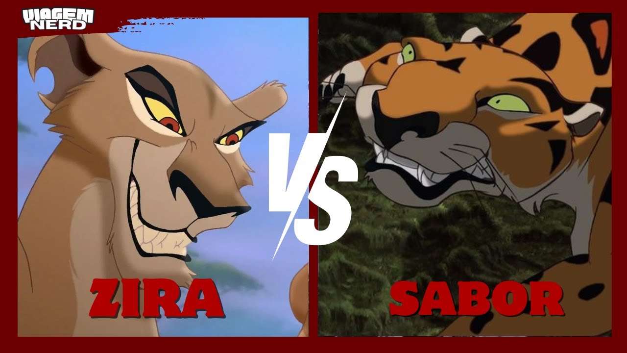 ZIRA VS SABOR ( COMBATE ANIMAL ) #oreileão #tarzan #disney # ...