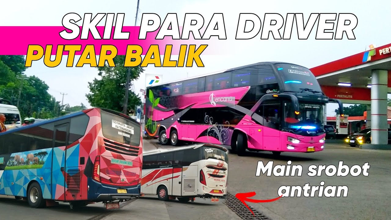 BUS TRONTON LEBIH MUDAH ‼️ SKIL DRIVER SAAT PUTAR BALIK - YouTube
