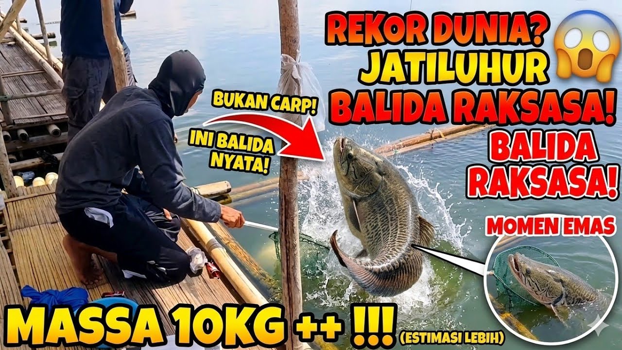 KAGET‼️SEMUA DI KEJUTKAN OLEH PENAMPAKAN MONSTER PENGHUNI DANAU‼️😱 # ...