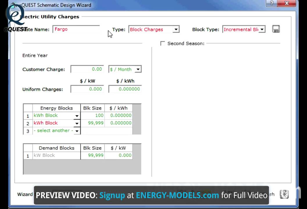 eQUEST Custom Electric Rates | Energy-Models.com - YouTube