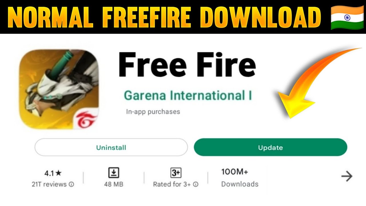HOW TO DOWNLOAD NORMAL FREEFIRE OB41 NORMAL FREEFIRE NEW OB41 UPDATE FREEFIRE TAMIL - YouTube