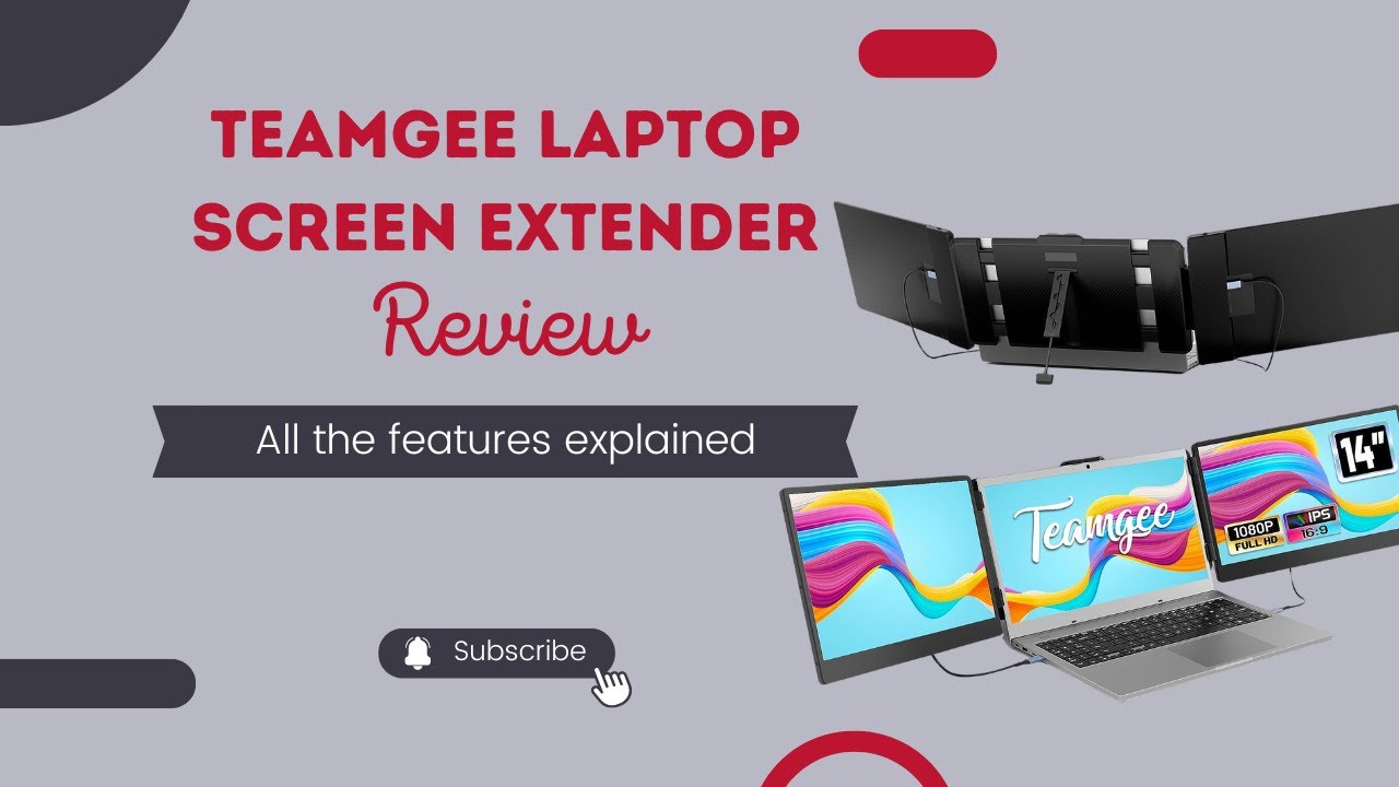 Reviewing the Teamgee Laptop Screen Extender #tech #review #laptop ...