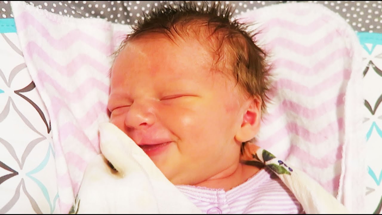 BABY'S FIRST SMILE! - YouTube