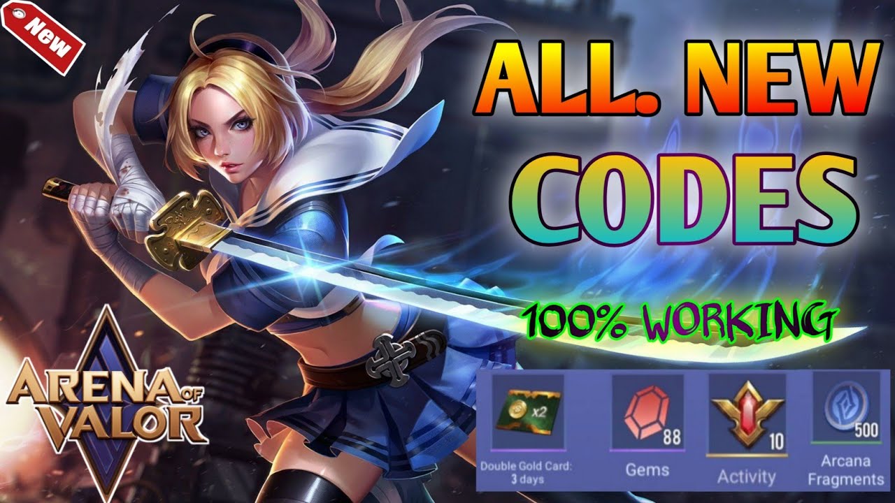 New Arena of Valor Codes 2022 September | Arena Of Valor Gift Codes 2022 | Arena Of Valor - YouTube