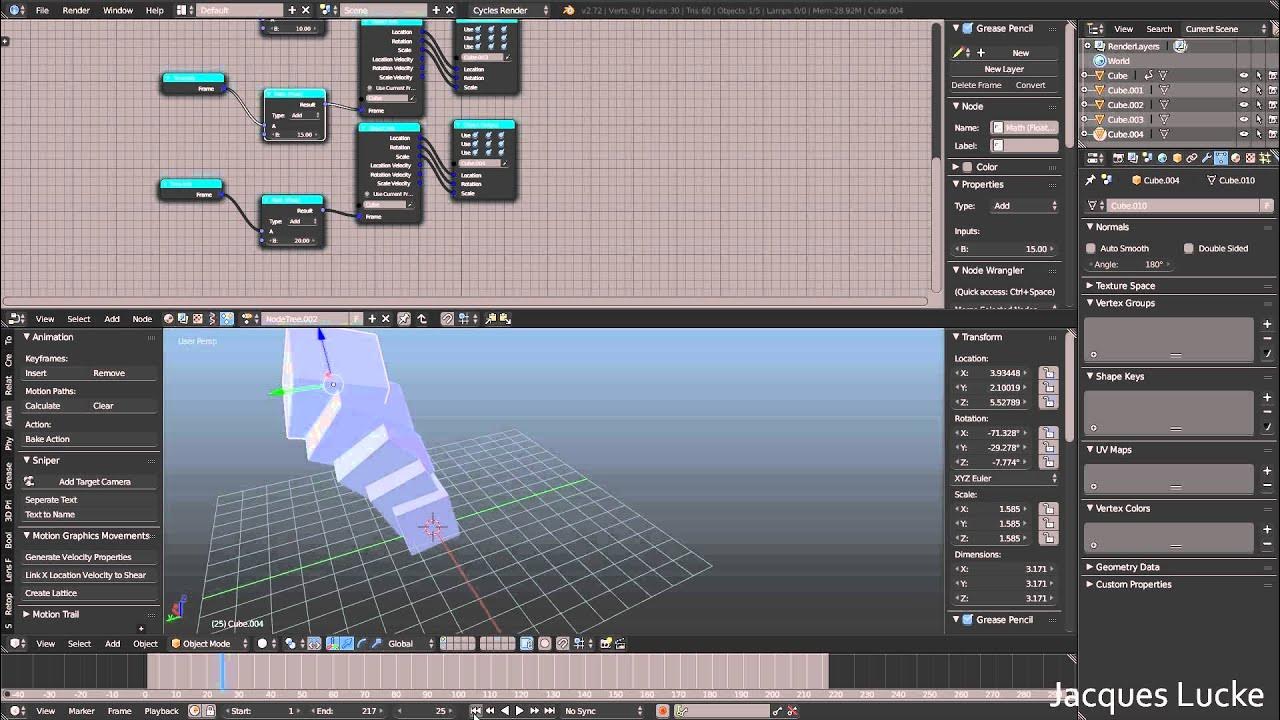 Animation Nodes Addon for Blender - update 5 [partially deprecated] - YouTube
