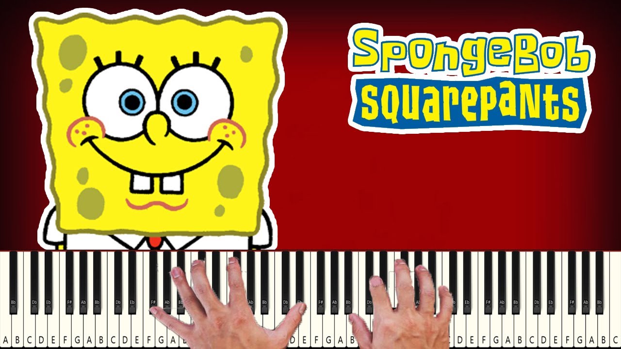 SpongeBob SquarePants Intro - PIANO TUTORIAL - YouTube