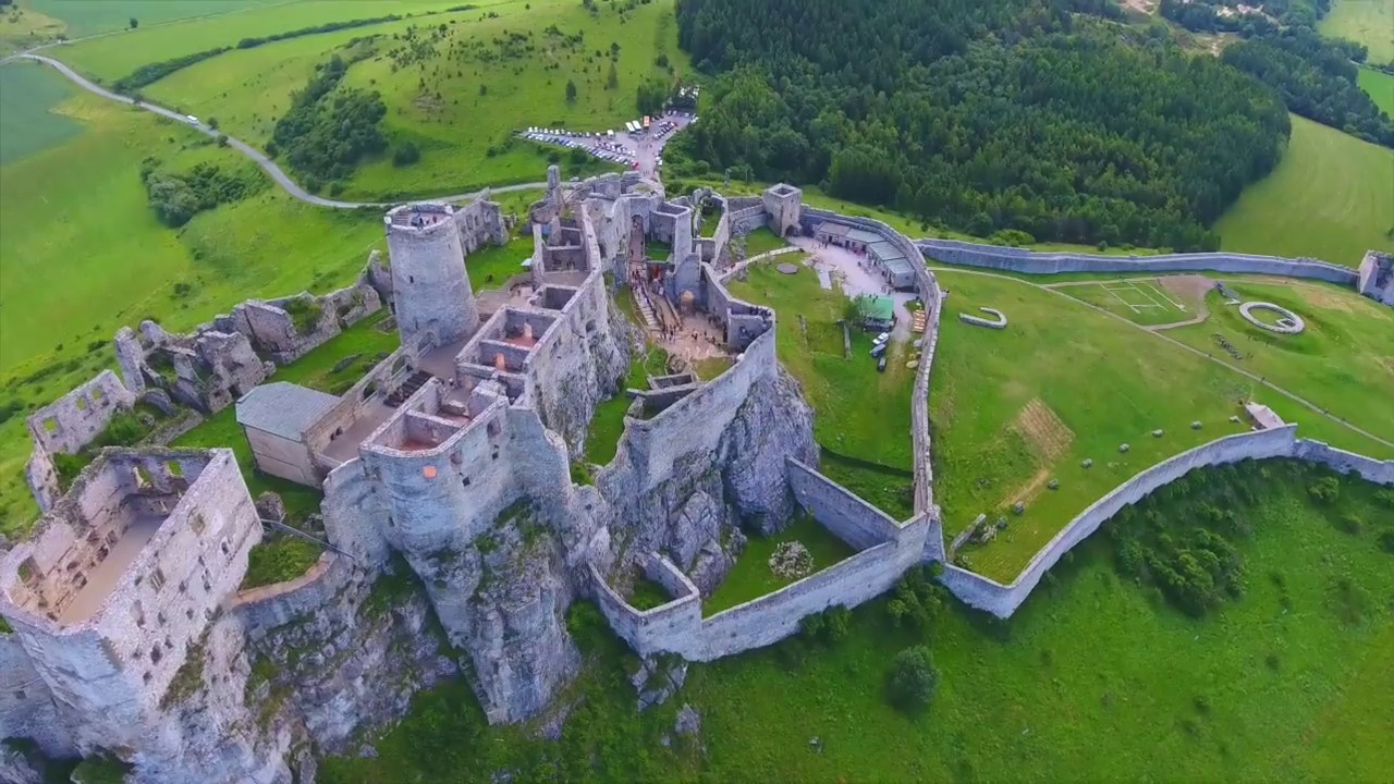 Slovensko 2017, Kosice, Spisska, Spis Castle from drone phantom 4 - YouTube