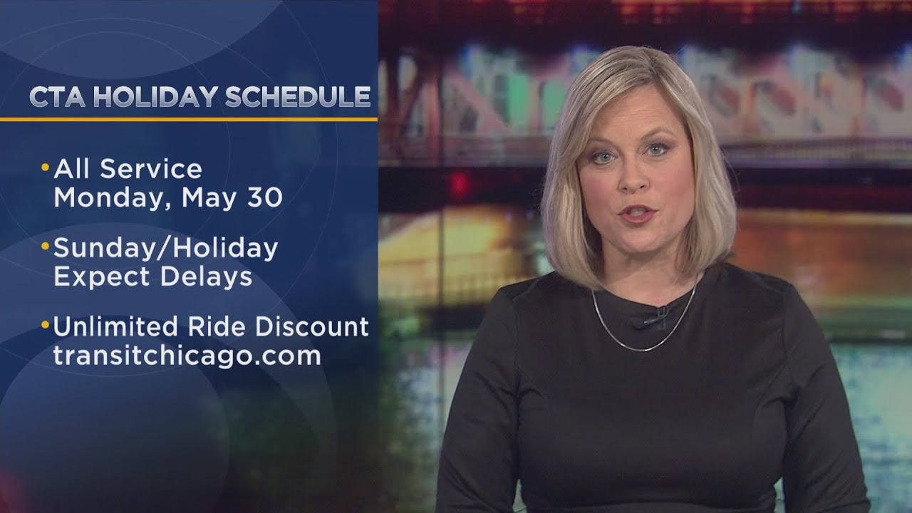 CTA operating on holiday schedule for Memorial Day - YouTube