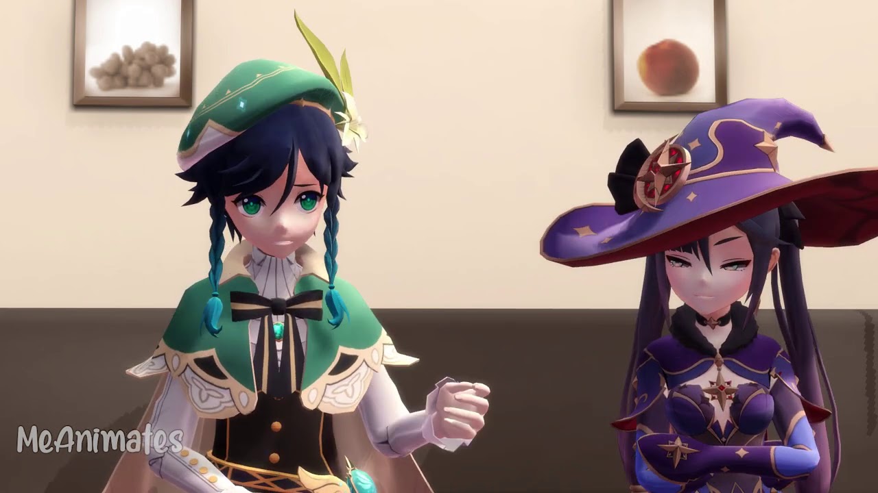 Mona learned a new trick || Genshin Impact Animation MMD - YouTube