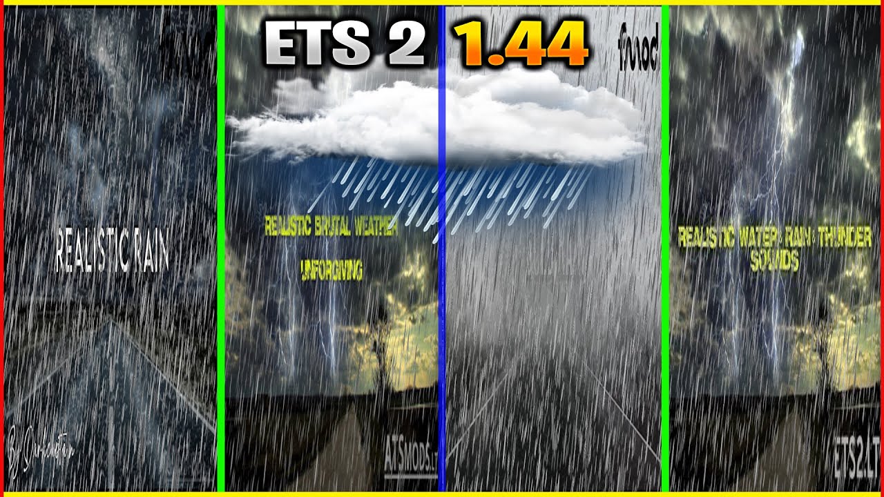 ETS2 Realistic Weather Mods Comparison for 1.44 | ETS 2 Mods - YouTube