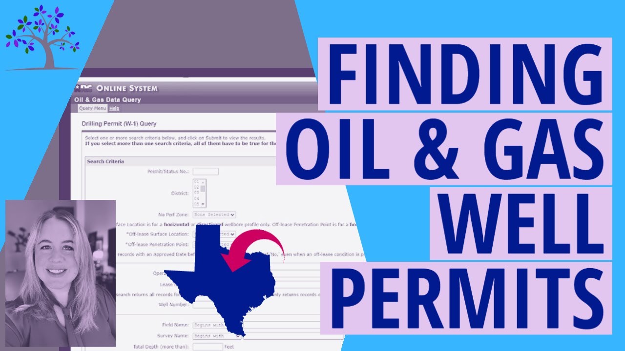 How to find an oil & gas well permit in Texas - YouTube