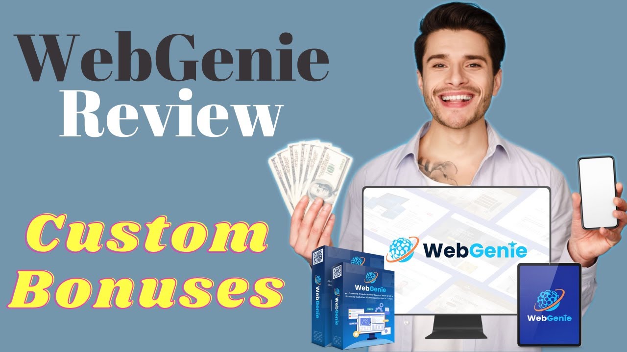 WebGenie Review | How To Use WebGenie To Make Really Money | Custom Bonuses - YouTube