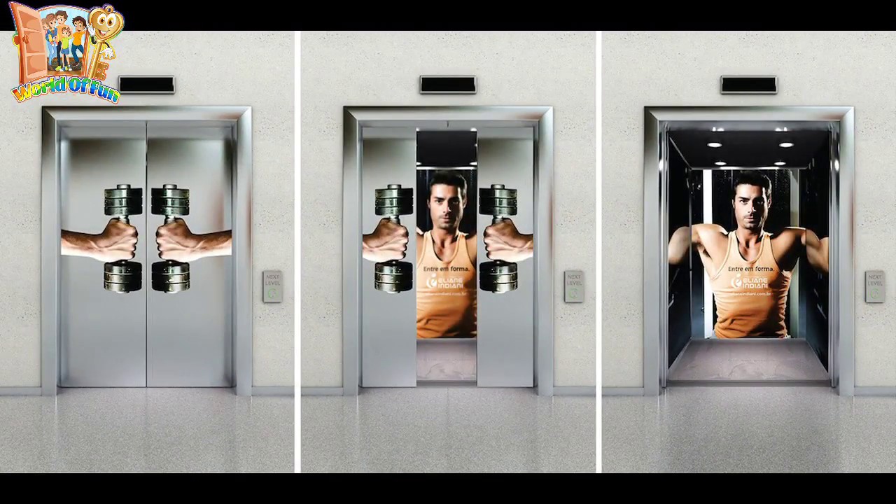 Most Creative Elevator Ads In The World - YouTube