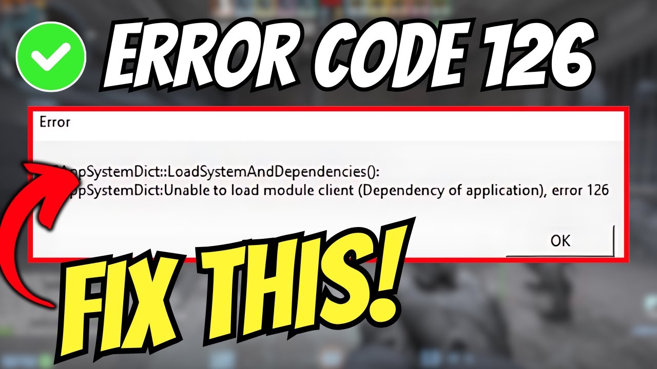 How to Fix Error 126 in Counter Strike 2 - YouTube