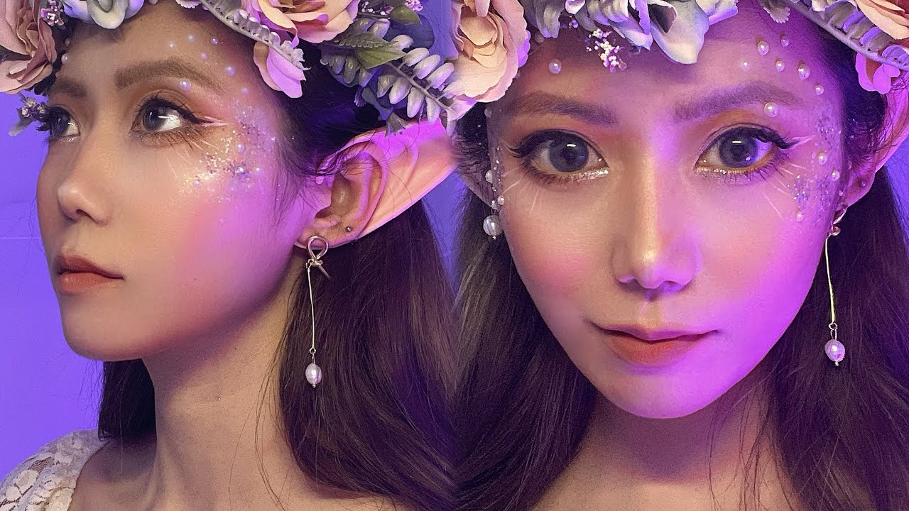 Winter fairy makeup tutorial - YouTube