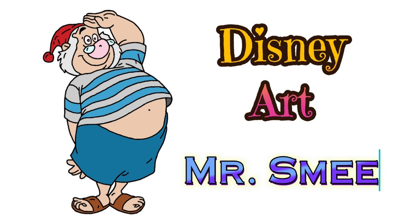 Drawing Disney Characters / "Mr. Smee" from Peter Pan - YouTube