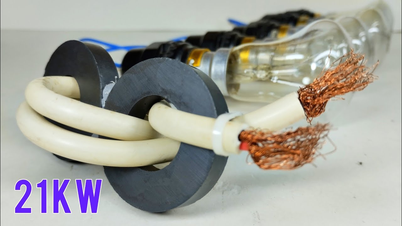 I Turn Big Magnet and Coper wire Into 220v Free Energy Generator 19KW ...