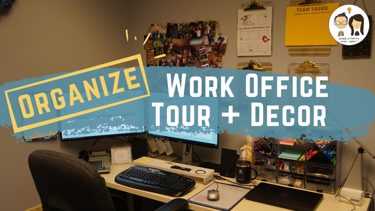 WORK OFFICE TOUR + DECOR: Organization Ideas & Inspiration | Perfect ...
