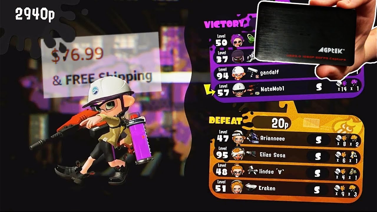 RECORDING SPLATOON 2 WITH A $60 CAPTURE CARD - YouTube