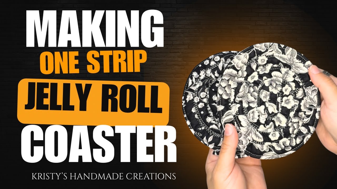 Making a One Strip Jelly Roll Coaster - YouTube