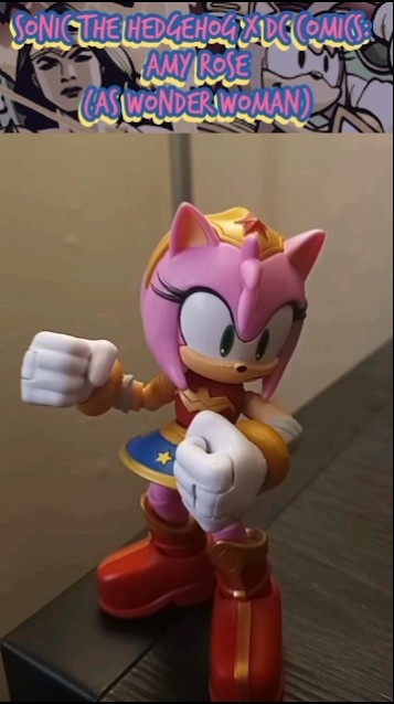 Sonic the Hedgehog X DC Comics: Amy Rose (As Wonder Woman) figure #dc # ...