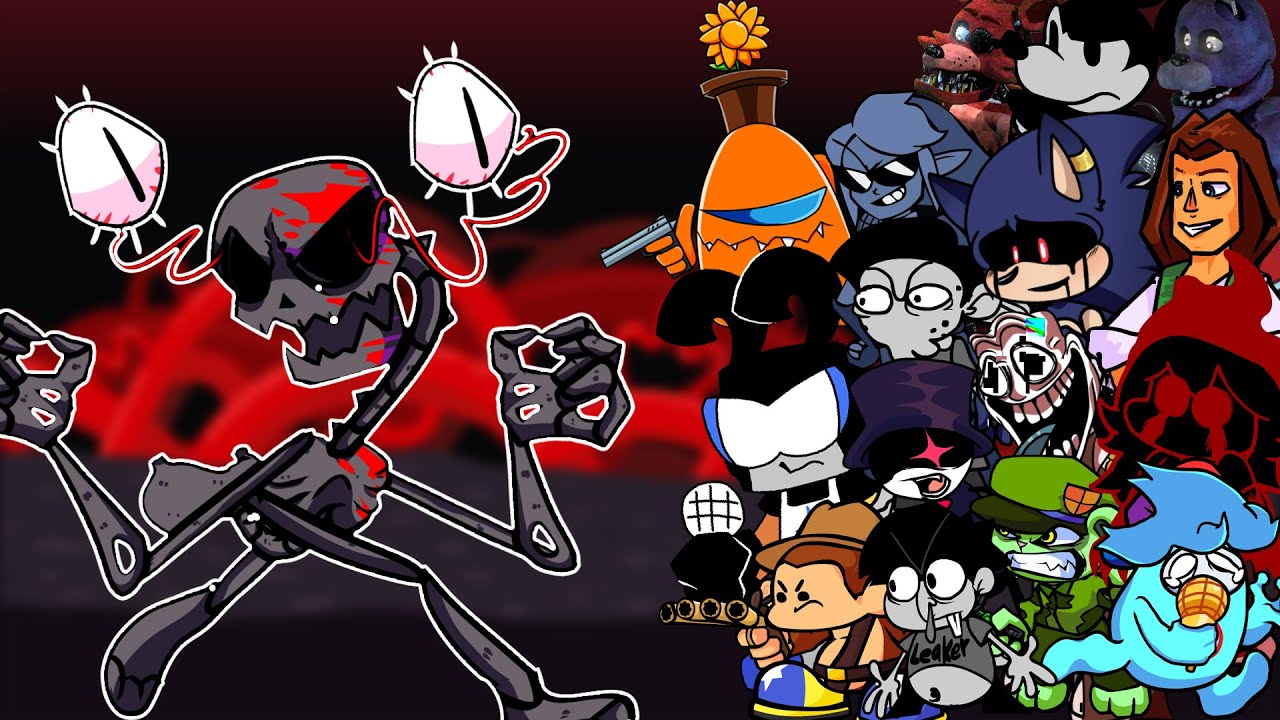 FNF Final Round (VS Fall Guys) - But ALL the Characters Sing Together 🎤 ...