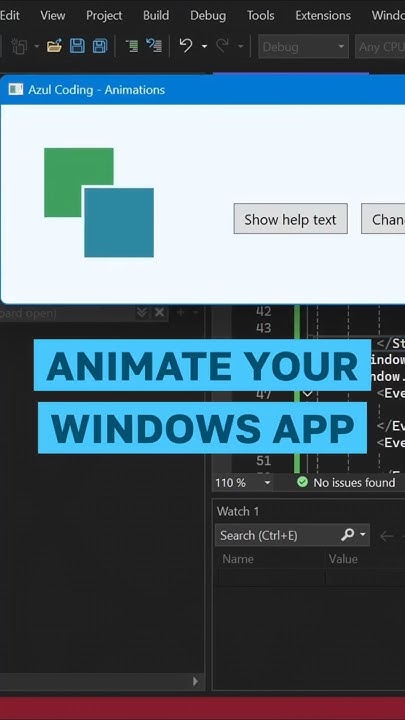 Add Animations to Your Windows App - YouTube