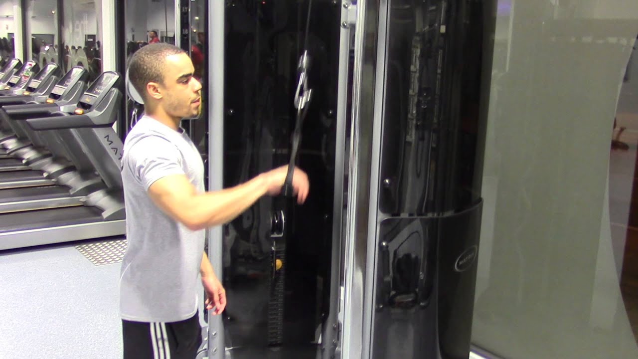 1 Arm Cable Push Down - YouTube