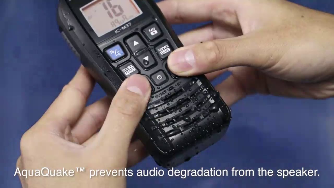 Icom IC -M37 Handheld VHF Radio - YouTube