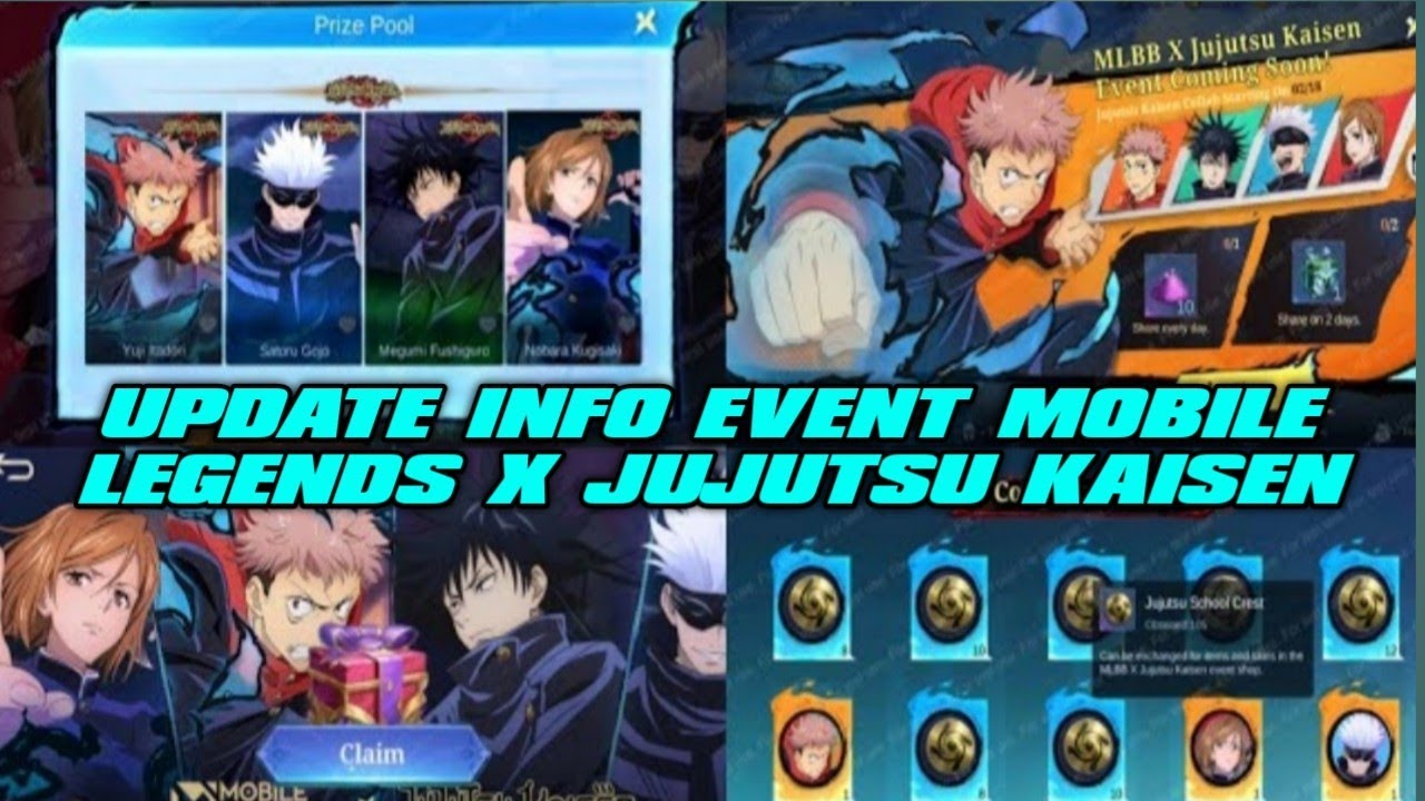 NEW UPDATE PRIZE POOL EVENT MOBILE LEGENDS X JUJUTSU KAISEN - YouTube