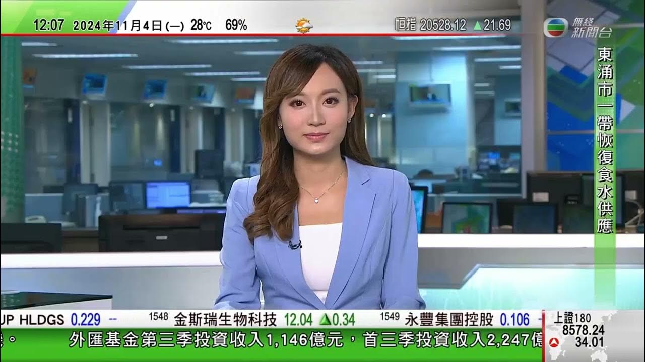 TVB午間新聞｜東涌一帶暫停食水供應逾12小時 水務署料12萬人受影響向居民致歉｜余偉文：市場存較多不明朗因素｜外匯基金首三季投資收入逾2200億｜20241104 香港新聞 TVB News ...