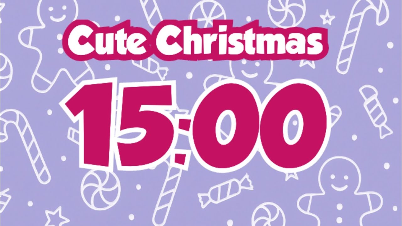 15-Minute Pastel Christmas Candy Timer – Cozy Cute Holiday Focus - YouTube