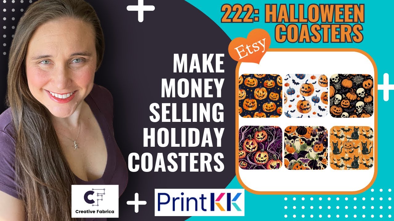 Make Money Selling Holiday Coasters On Etsy Using Creative Fabrica and ...