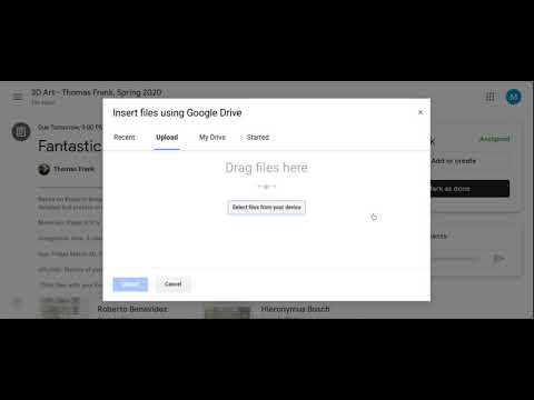 TUTORIAL: How to upload your work to google classroom - YouTube