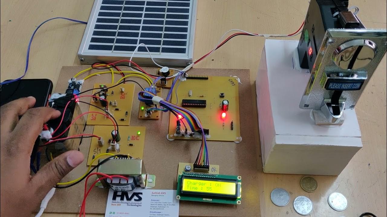 Solar powered Mobile Charging station with Multi-Coin acceptor - YouTube