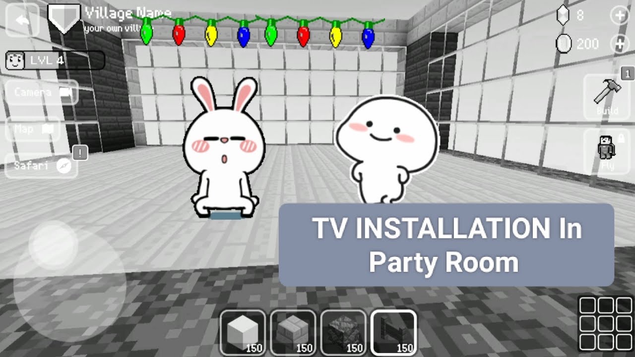 TV INSTALLATION In Party Room // Having Fun Creative Game - YouTube