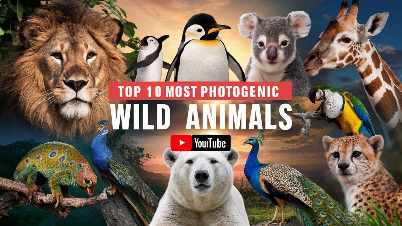 Top 10 Most Photogenic Wild Animals - YouTube