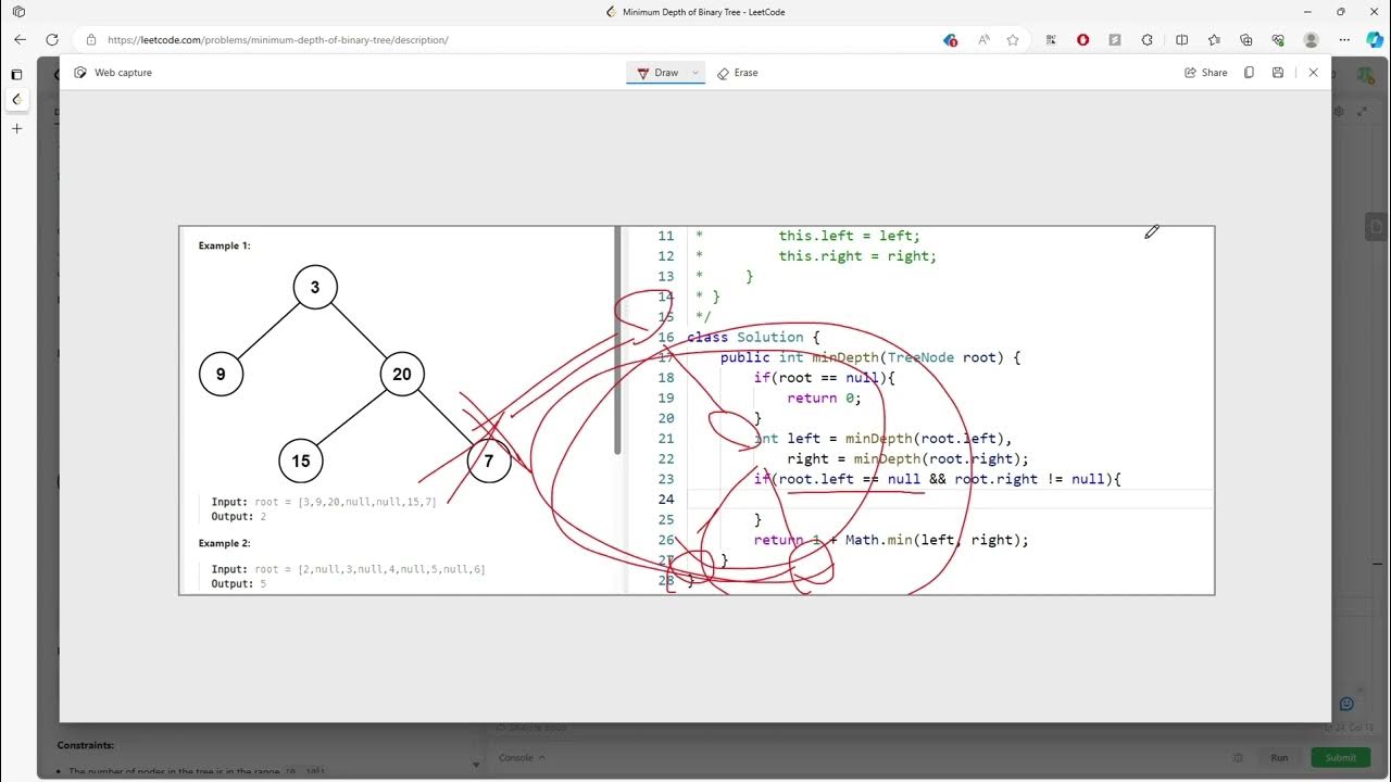 LeetCode 111 | Minimum Depth of Binary Tree | BFS | DFS | Java - YouTube