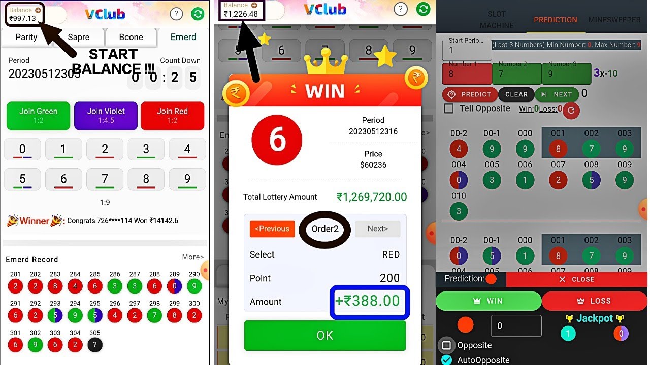 V-CLUB COLOUR PREDICTION TIPS TRICKS | VCLUB EMERD HACK💥 MOD APK ...