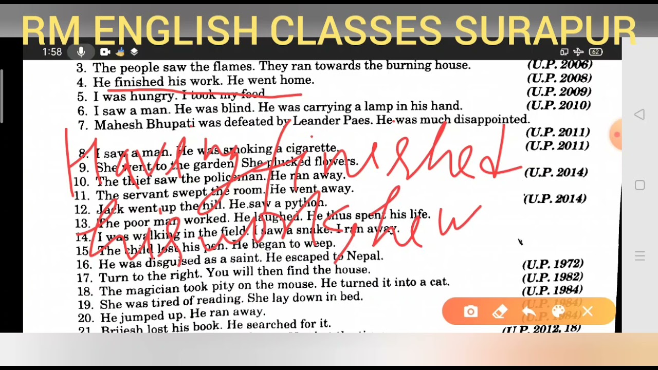 Making Simple Sentence By Using Participle By Ramesh Sir From Excellent making-simple-sentence-by-using-participle-by-ramesh-sir-from-excellent