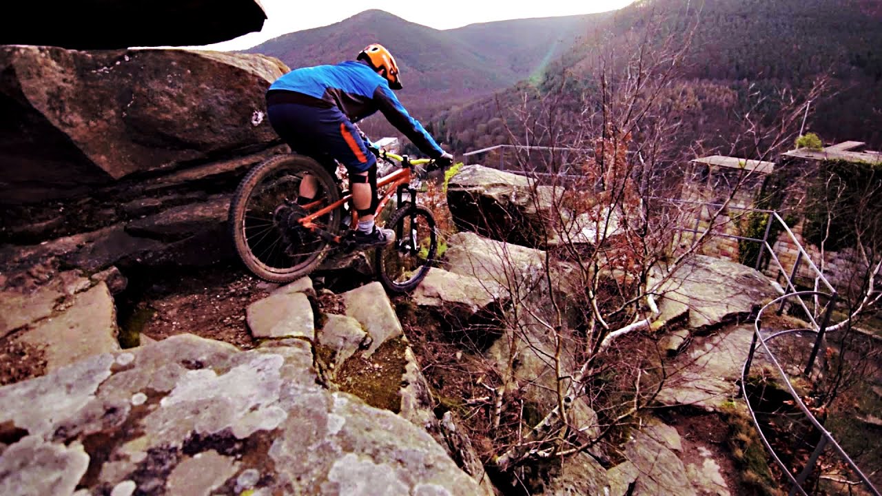 technical trail ride raw // rocks, stairs & switchbacks - YouTube