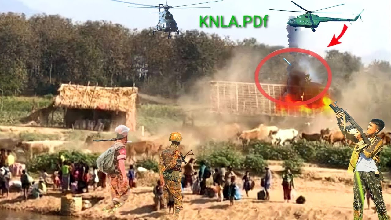 ชายแดนรัฐมอญร้อนระอุKNLA+จัดหนักพวกมินอ่องลาย - YouTube