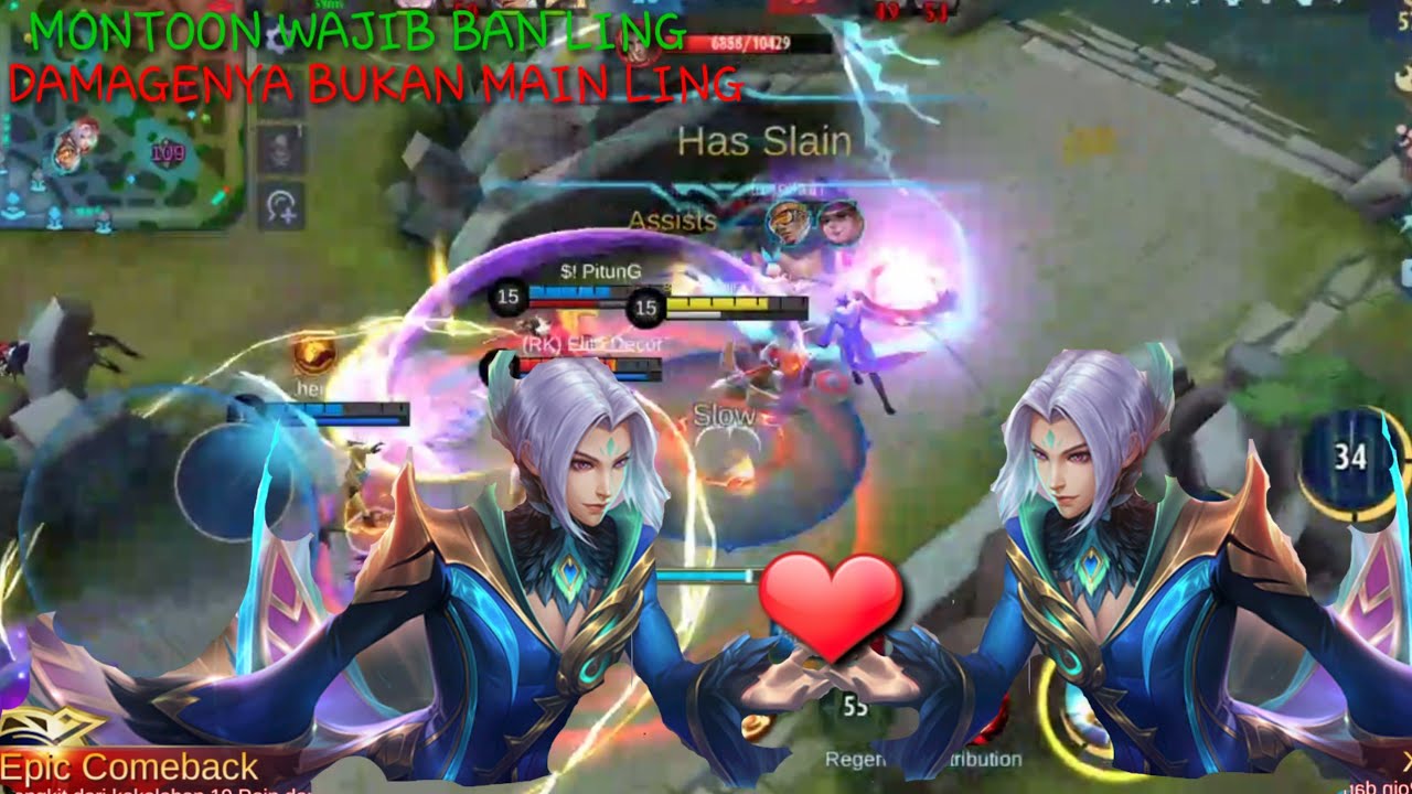 #MLBB MONTOON BERCANDA WAJIB BAN HERO SATU INI - YouTube