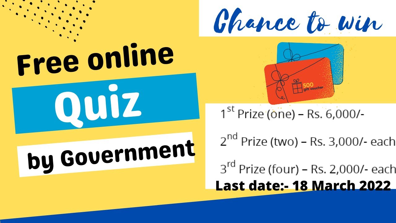 Free Online Quiz 2022 ||🤑Chance to win Prizes - YouTube