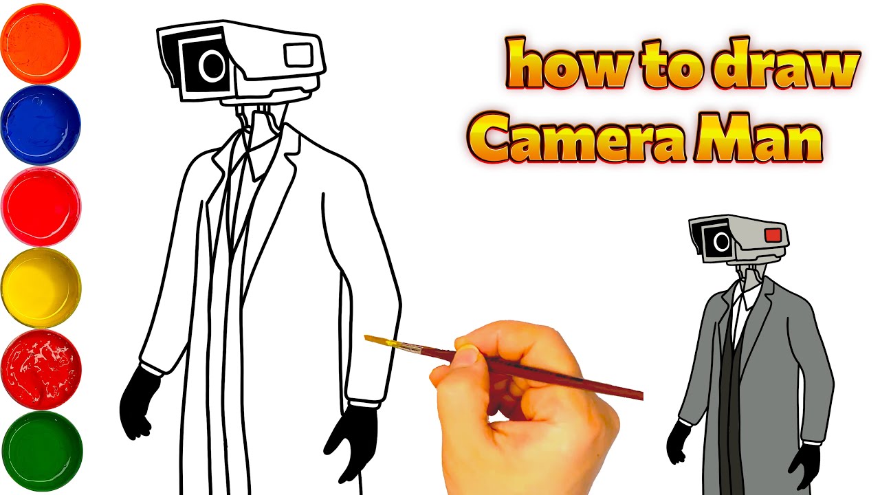 How to DRAW CAMERAMAN - Skibidi Toilet | How To Draw A Cameraman Easy ...