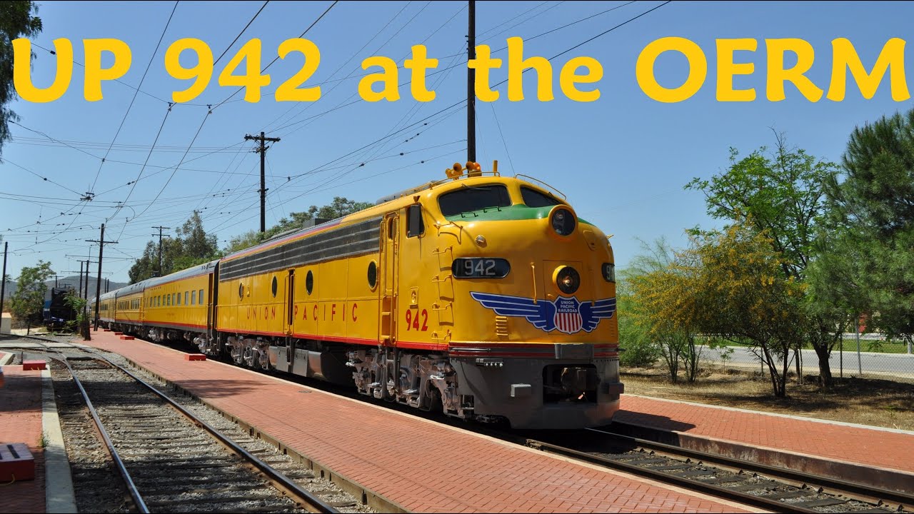 Union Pacific EMD E8 942 at the Orange Empire Railway Museum ...